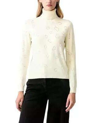 FRACOMINA Leopard-pattern Roll-neck Sweater - Neutrals