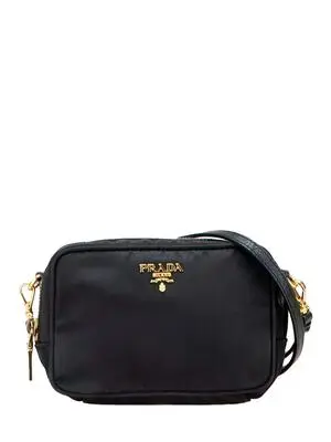 Prada 2010-2025 Tessuto Camera Bag Crossbody Bag - Black