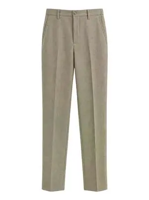 Seventy Elasticated-waistband Pressed-crease Trousers - Grey