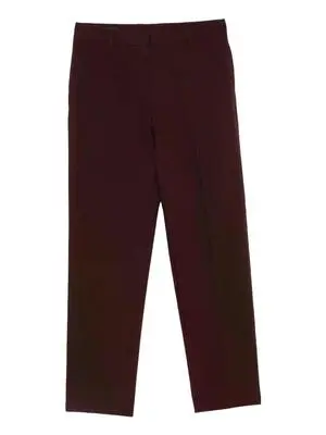 Emporio Armani Straight-leg Chino Trousers - Red