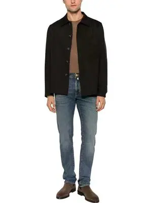 JACOB COHЁN Logo-patch Whiskered Jeans - Blue