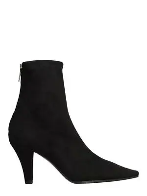 BIANCADI Pointed-toe Zip-fastening Ankle Boots - Black