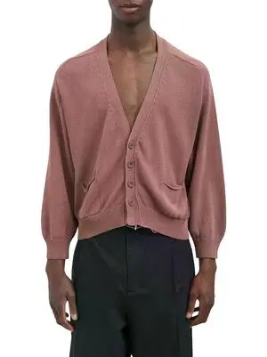 MAGLIANO Grampa Logo-intarsia Cardigan - Pink