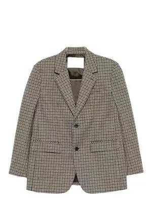 DUNST Check Single-breasted Blazer