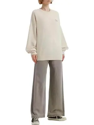 FINGERCROXX Embroidered Logo-patch Sweater - Neutrals