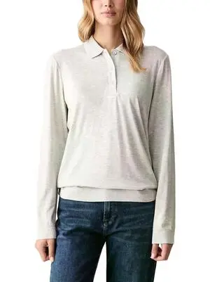 Gant Long-sleeve Polo Shirt - Grey