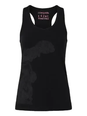 CONQUISTA Graphic Tank Top – Modern Minimalism With An Artistic Edge