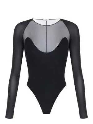 Elisabetta Franchi Long-sleeves Bodysuit - Black