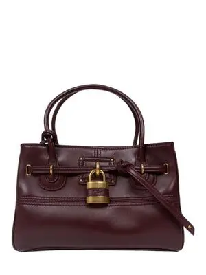 Chloé Paddington Sling Leather Handbag - Red