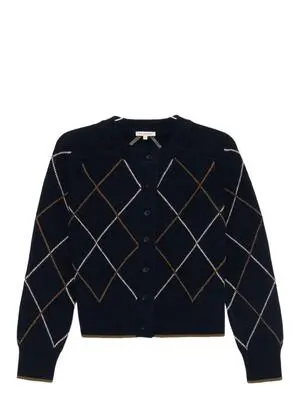 MOISMONT Auguste Wool Cardigan - Blue