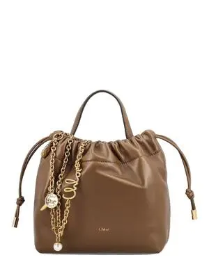 Chloé Icons Leather Mini Bucket Bag - Brown