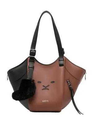 Loewe Hammock Medium Leather Handbag - Black