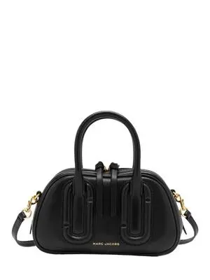 Marc Jacobs The Bauletto Micro Leather Handbag - Black