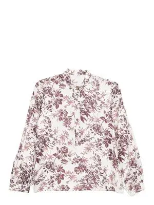 TRAME AUREE Printed Shirt - Red