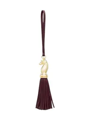 AIGNER Ciondollini Horse-head Tassel Bag Charm - Red