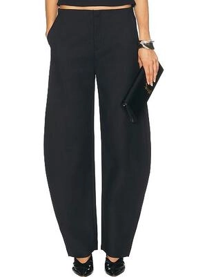 EAVES Low Rise Mai Sculptural Compact Suiting Pant - Black