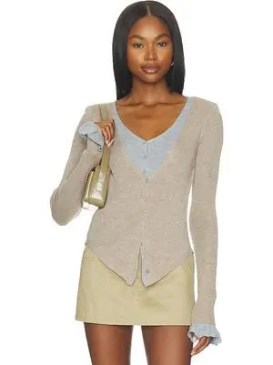 MAUDE CLUB Gina Cardigan In . Also - Multi