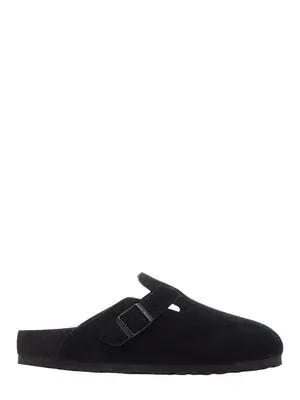 BIRKENSTOCK Boston Buckle-fastening Mules - Black
