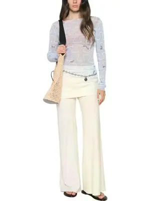 Emilio Pucci Graphic-print Long-sleeve Top - Blue