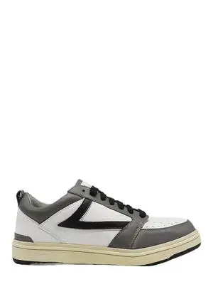 HTC LOS ANGELES Starlight Star-perforated Leather Sneakers - White