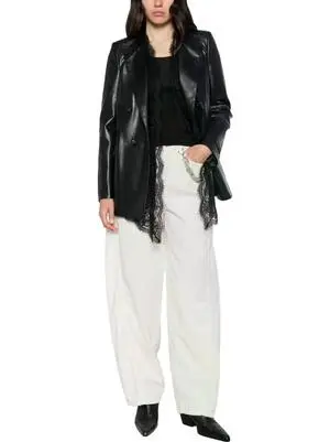 ERMANNO FIRENZE Five-pockets Chain-link Trousers - Neutrals