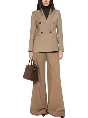 MAX MARA Herringbone Wide-leg Trousers