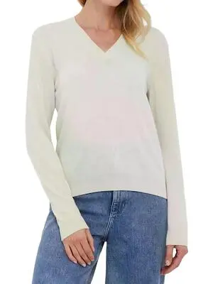 BENETTON V-neck Sweater - Neutrals