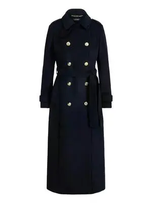 Ralph Lauren Double-breasted Belted Coat - Blue
