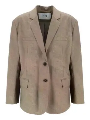 ELEH Notched-lapels Blazer - Brown