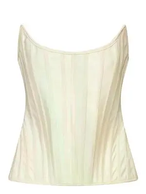 Giuseppe Di Morabito Boned Corset Top - Neutrals