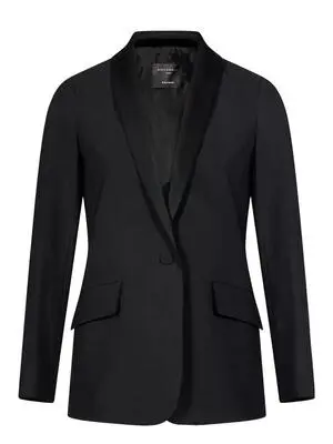 Antonelli Firenze Pandolce Shawl-lapel Single-breasted Jacket - Black