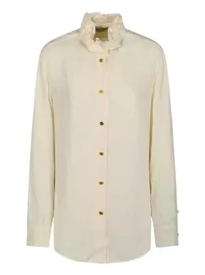 ALBERTA FERRETTI Ruffled-collar Long-sleeve Shirt