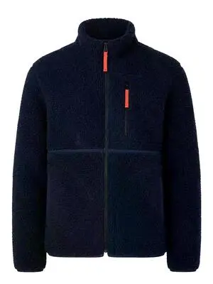 PAUL SMITH Navy Zip Sherpa-fleece Jacket