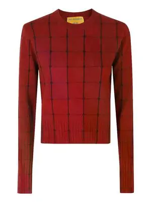 GUEST IN RESIDENCE Grid-pattern Sweater
