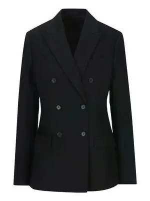 Fendi Double-breasted Cady Blazer - Black