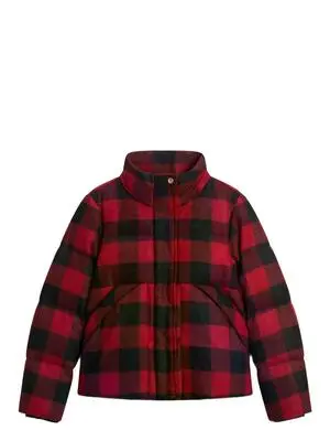 Woolrich Check Virgin-wool Puffer Jacket - Red