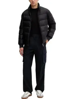Armani Exchange Logo-print Puffer Jacket - Black