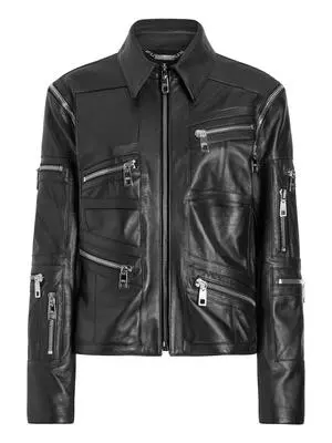 Dolce & Gabbana Nappa Leather Jacket Coats And Jackets - Black