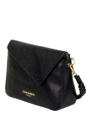 ERMANNO FIRENZE Beatrice Asymmetric-detail Shoulder Bag - Black