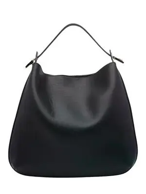 FABI Leather Tote Bag - Black