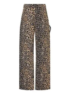 DARKPARK Lisa Cargo Woven Trousers - Leopard
