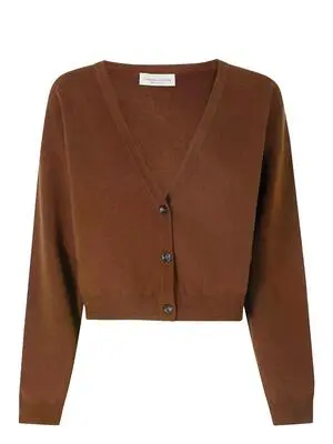 ROBERTO COLLINA V-neck Cropped Cardigan