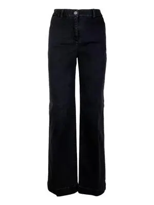 VIA MASINI 80 Wide-leg Jeans - Black