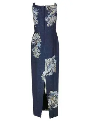 SALONI Bora Floral-jacquard Maxi Dress