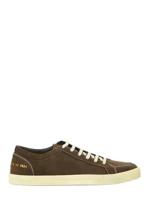 COMMON PROJECTS Premium Skate Nubuck-leather Sneakers Brown