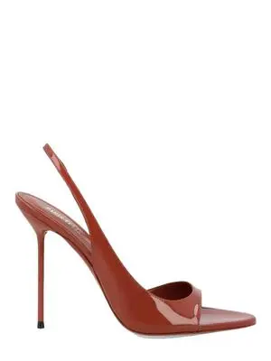 Paris Texas 105mm Lidia Leather Sandals - Red