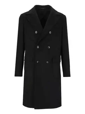 Al Duca D'aosta Ulster Double-breasted Coat - Black