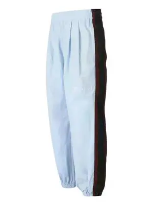 WILLY CHAVARRIA Logo-embroidered Side-stripe Track Pants - Blue