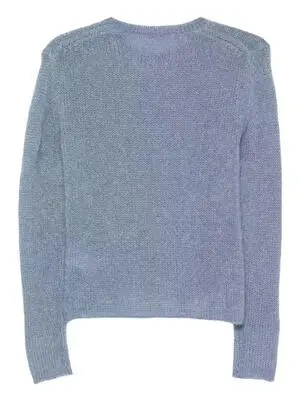 Aspesi Ribbed Mohair-wool Sweater - Blue