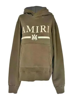 Amiri Bar Logo-detail Hoodie - Brown